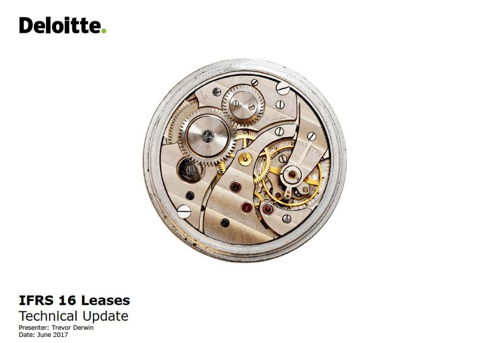 IFRS16 Breakfast Presentation